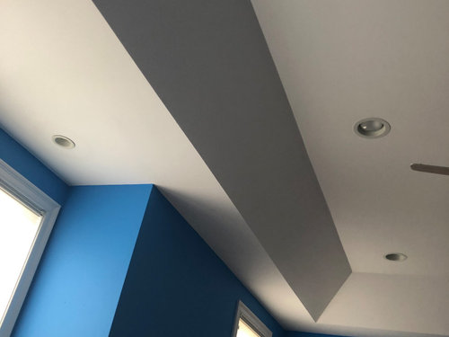 Angled Tray Ceiling Crown Molding | Shelly Lighting