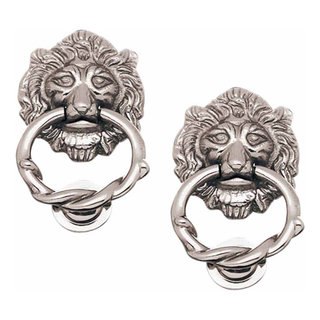 Antique Shiny Lion Ring Style Entry Door Vintage Metal Knockers with ...