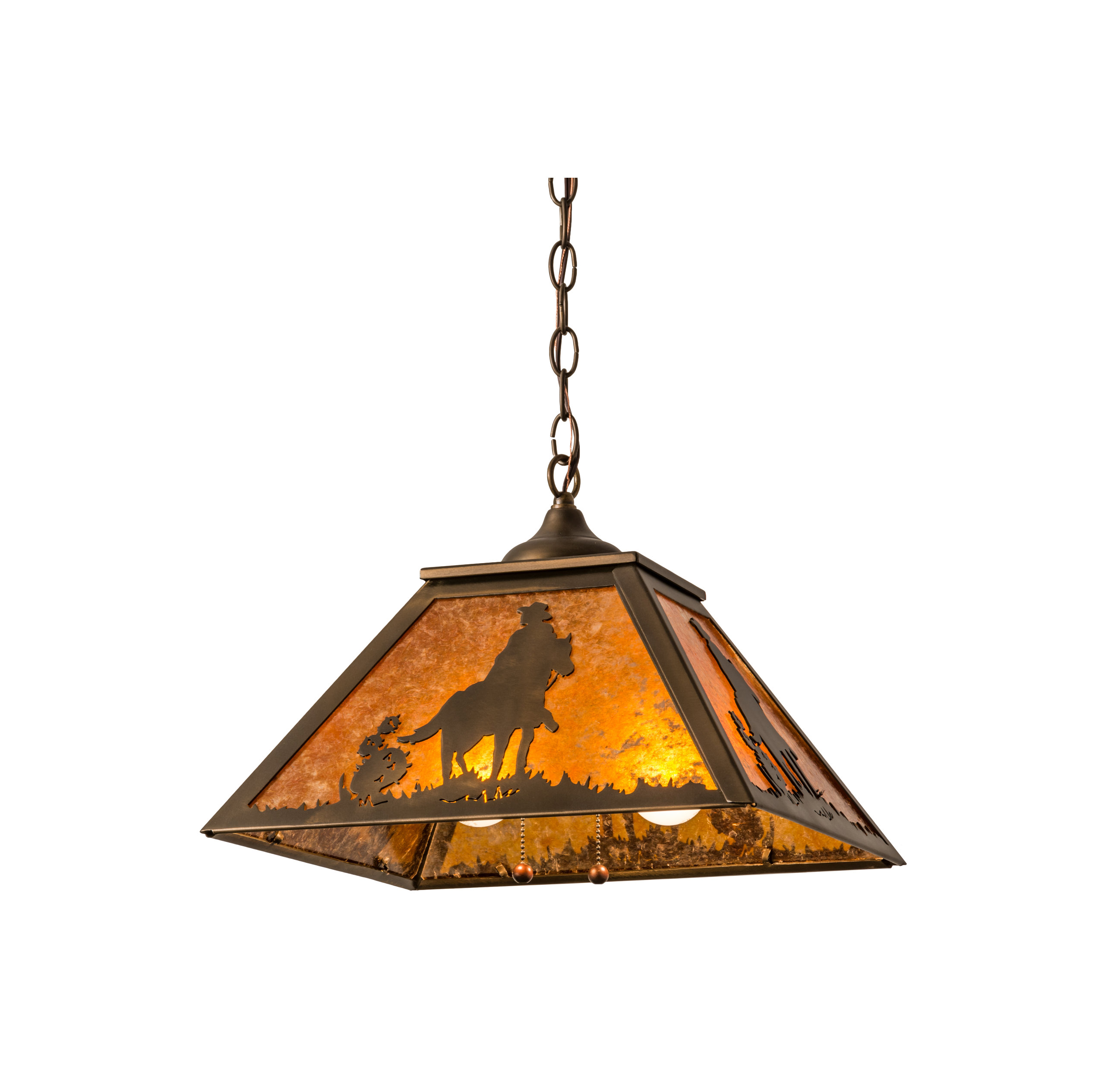 16Sq Cowboy Pendant - Southwestern - Pendant Lighting - by Meyda ...