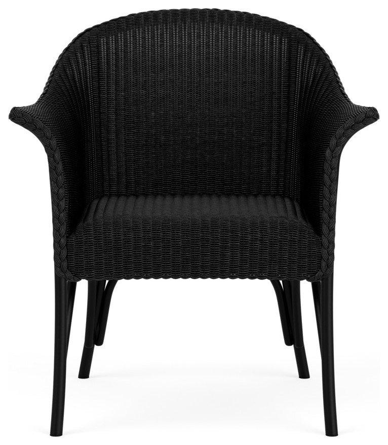Lloyd Flanders All Seasons Lounge Chair, Padded Seat, Ebony - Tropical ...