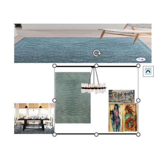 open floorplan , multiple rugs