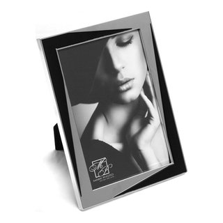 Encore Silver Plated and Black Frame, 4"x6" - Contemporary - Picture ...