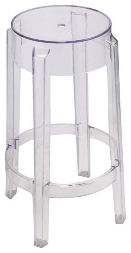 Ghost Backless Stool, Set of 3, 30" - Contemporary - Bar Stools And ...