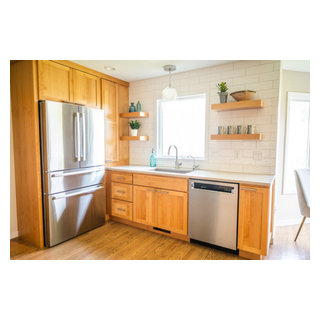 Open and Light Kitchen and Living Room Remodel - Modern - Kitchen ...