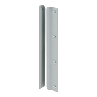 12" Gray Painted Steel Constructed Latch Shield, For Swing-In Doors, 1 ...
