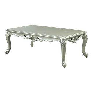 Classic Champagne Coffee Table, Leaf Carved Cabriole Legs and ...