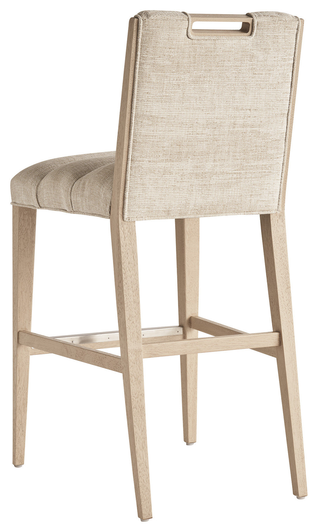Greer Channeled Upholstered Bar Stool - Transitional - Bar Stools And ...