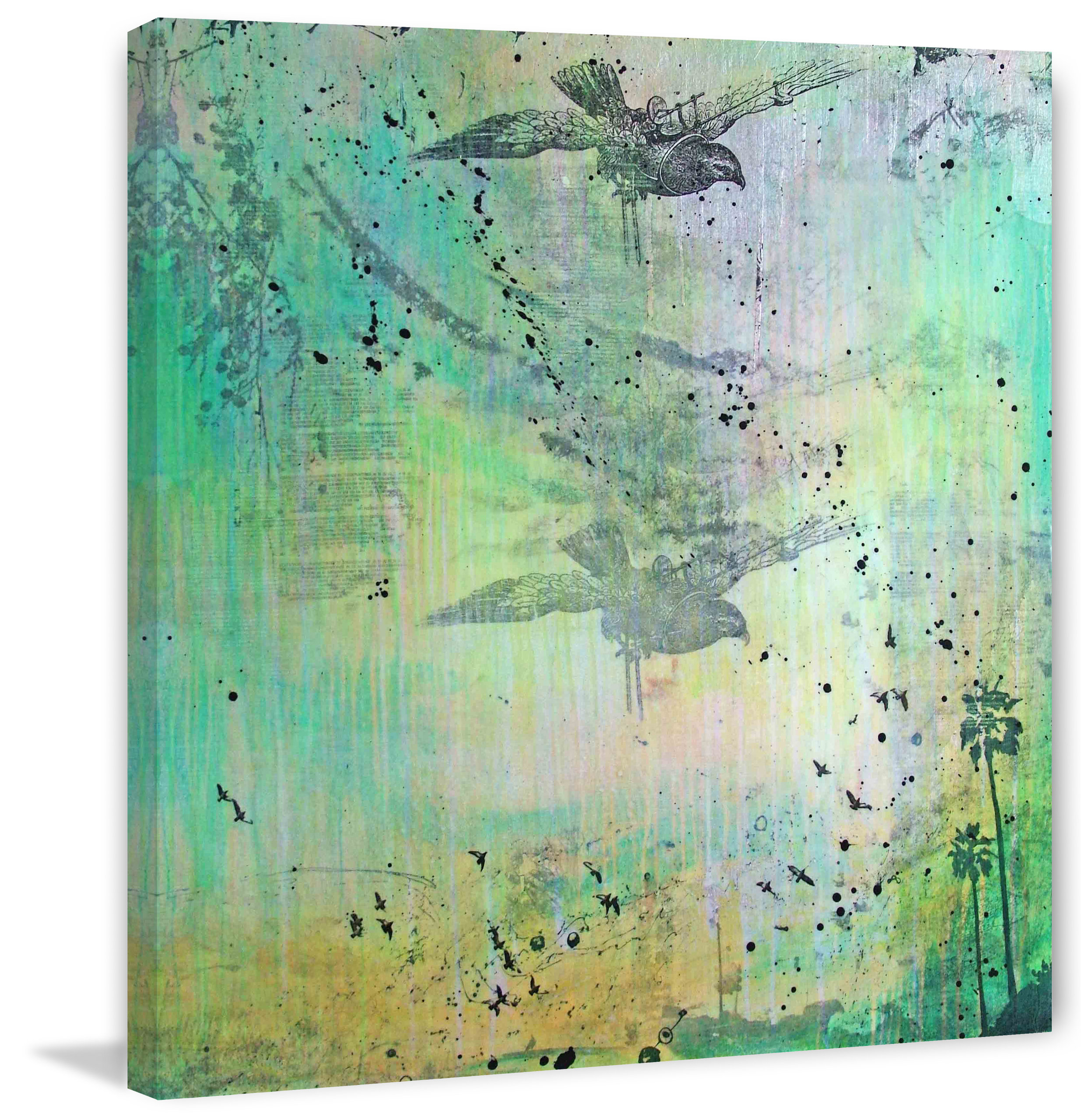 "Santa Cruz" Painting Print on Canvas by Tracy Silva Barbosa, 32"x32 ...