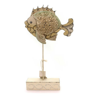 Jim Shore FISH Polyresin River's End Ocean Fins 4054618, 14.5 In. H X 8 ...