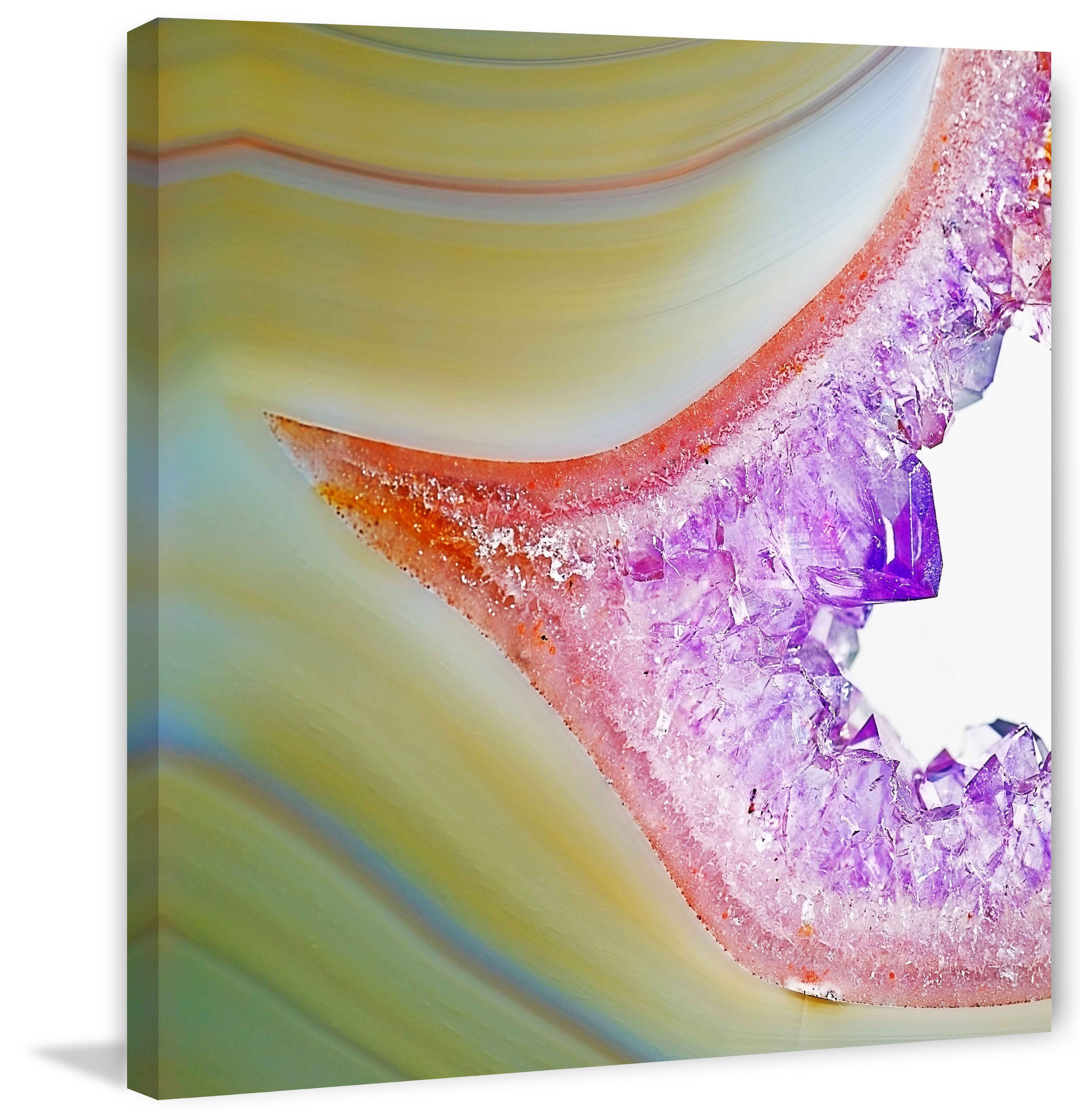 "Wheeler" Painting Print on Canvas, 40"x40" - Contemporary - Prints And ...