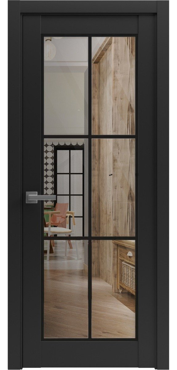 Solid French Door | Lucia 2366 Matte Black| Bathroom, 30" x 80 ...