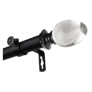 Jaya 1" Curtain Rod, 120-170" - Traditional - Curtain Rods - by Rod ...
