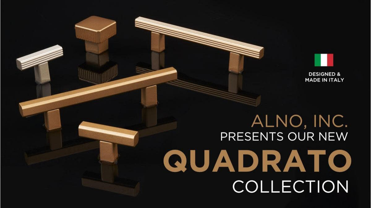 Alno A2905-3 Quadrato 3" Center to Center Modern Grooved Square ...