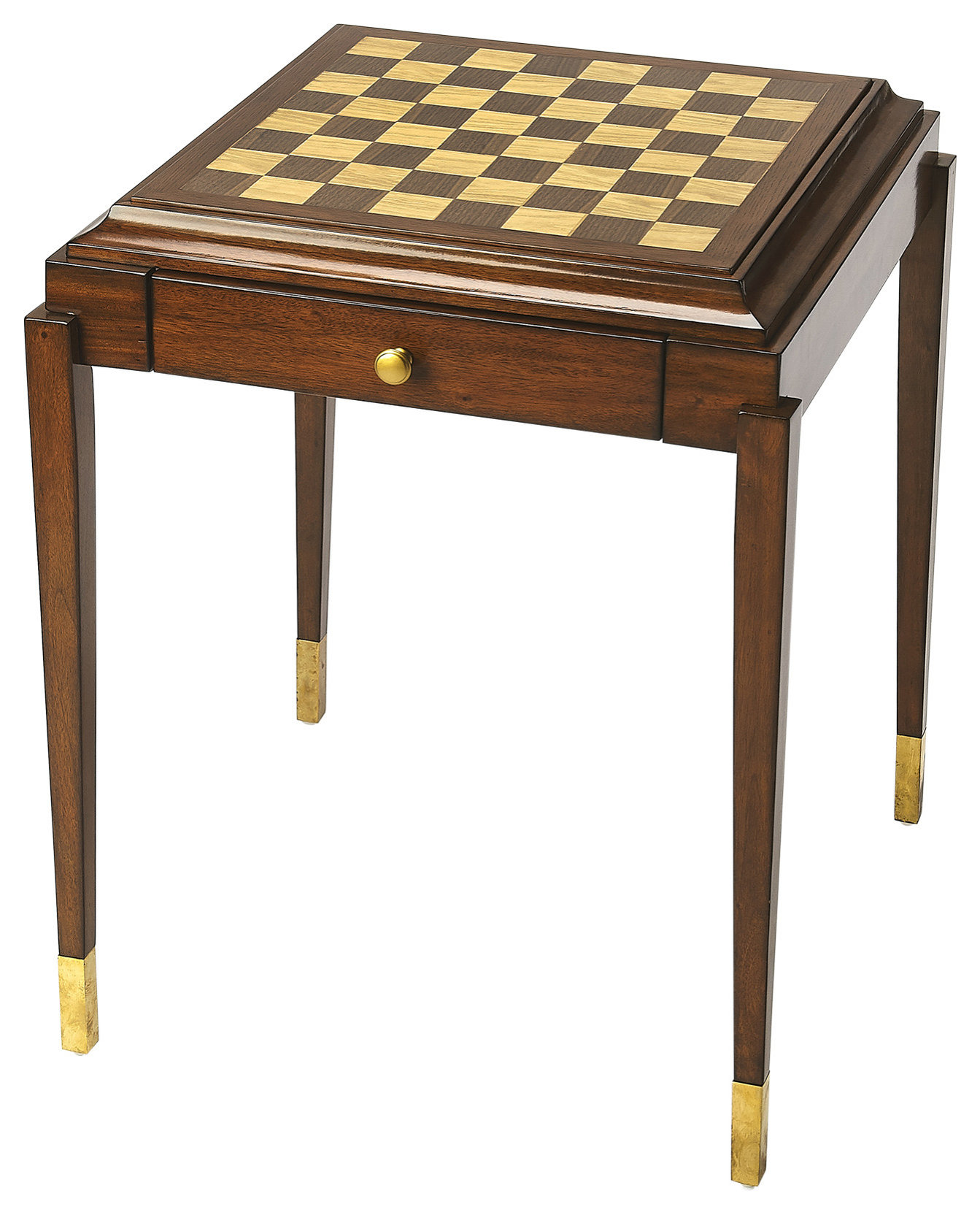 Butler Adrian Antique Cherry Game Table - Transitional - Game Tables ...