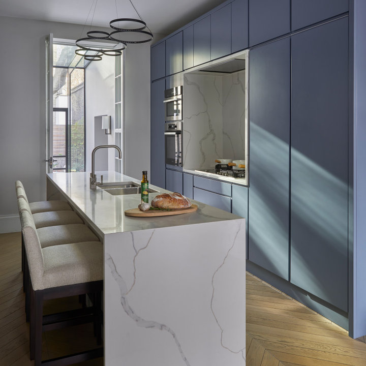 75 Beautiful Kitchen with Marble Worktops Ideas and Designs - September ...