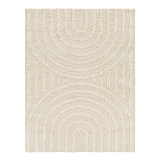 Hauteloom Arnel Cream Area Rug, 6'7"x9' - Contemporary - Area Rugs - by ...