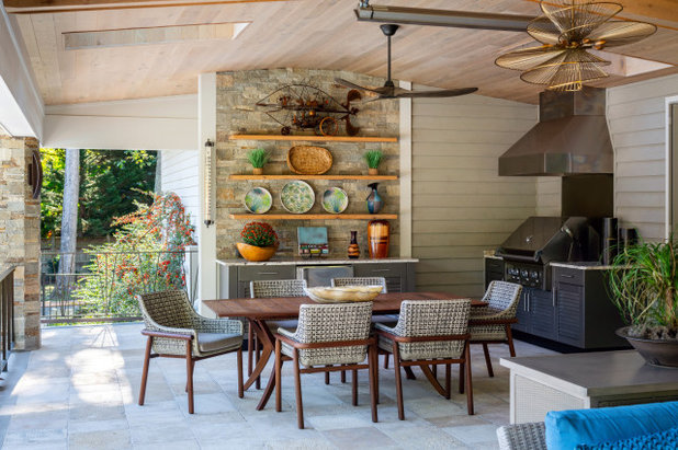 Porch of the Week: Poolside Spot for Dining and Lounging