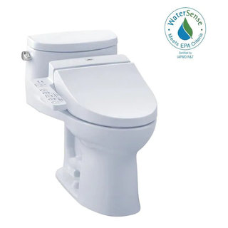 Toto Supreme Ii Connect+ C100 1-Piece Toilet, 1.28 Gpf - Contemporary ...