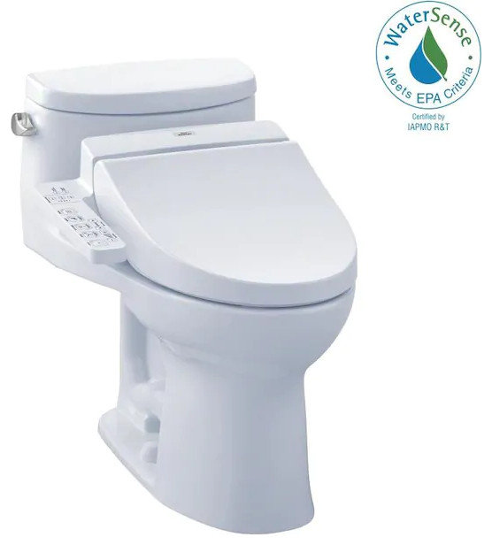 Toto Supreme Ii Connect+ C100 1-Piece Toilet, 1.28 Gpf - Contemporary ...