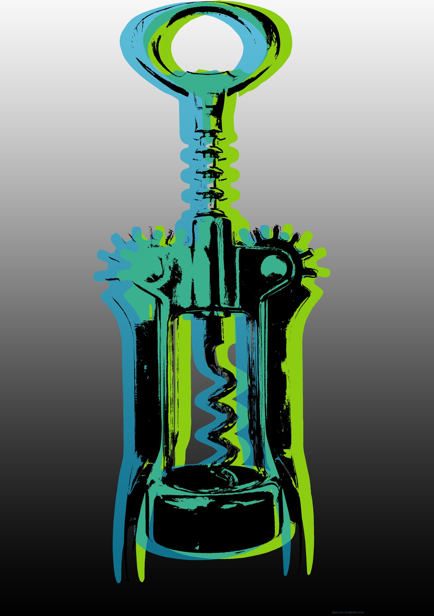 Corkscrew Pop Art #2, 16x26 - Contemporary - Prints And Posters - by ...