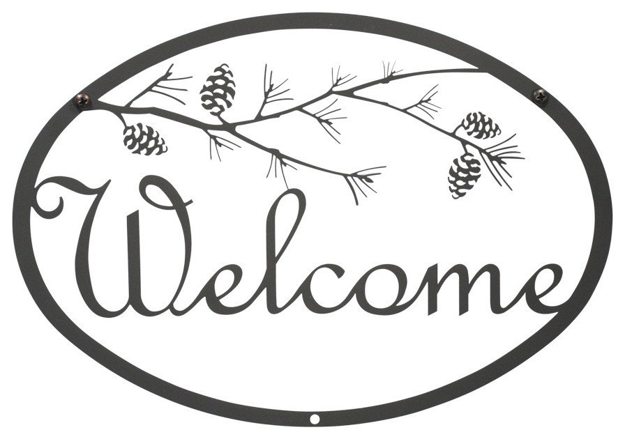 Welcome Sign, Small - Contemporary - Novelty Signs - by Bentley ...