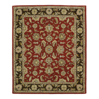 Kaleen Taj Collection Dark Salsa Area Rug 5'x7'9" - Traditional - Area ...