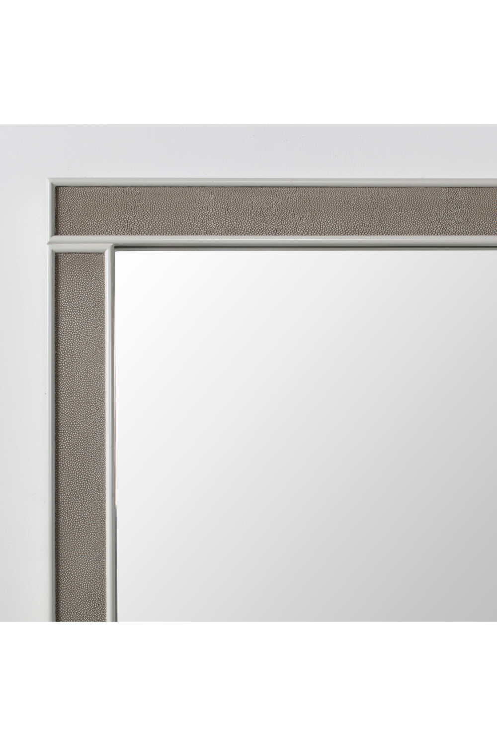 Gray Shagreen Rectangular Mirror, Andrew Martin Alice - Transitional ...