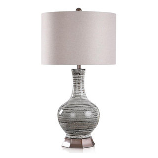 Monorail 1 Light Table Lamp, Multi Glazed/Bronze/Light Beige ...
