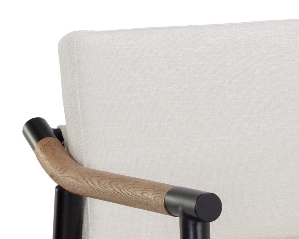 Meadow Counter Stool, Heather Ivory Tweed, Counter Height - Midcentury ...