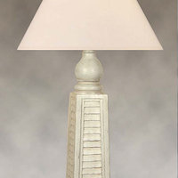 Shutter Table Lamps With Shades, Set of 2 - Beach Style - Lamp Sets ...