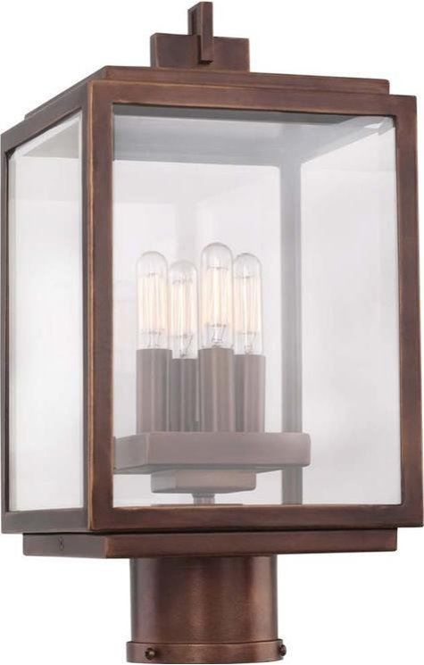 Chester Outdoor 4-Light Pier Lamp, 4-Light, Large - Transitional - Deck ...