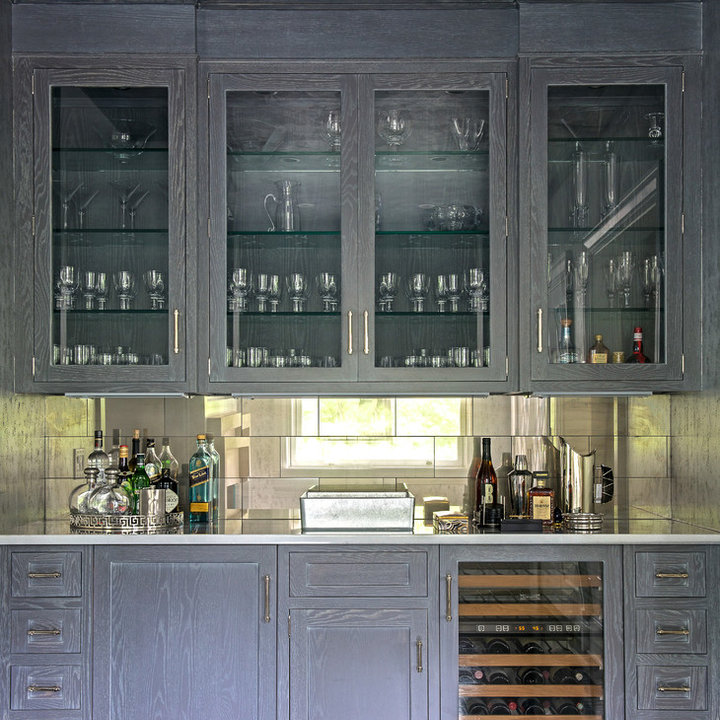 75 Beautiful Home Bar with Mirror Splashback Ideas and Designs ...