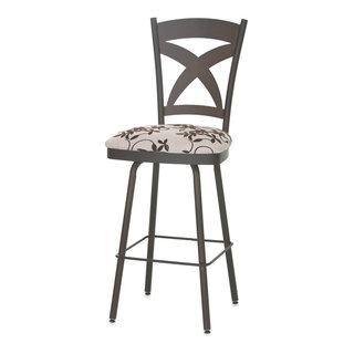 Amisco Marcus Swivel Stool 41451, 34", Spectator Height - Transitional ...
