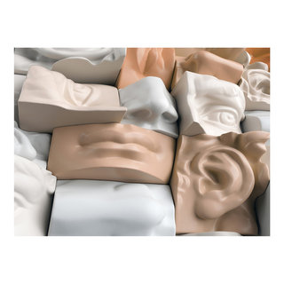 Abstract Mannequin Blocks, Abstract Canvas Art Print, 40"x30 ...