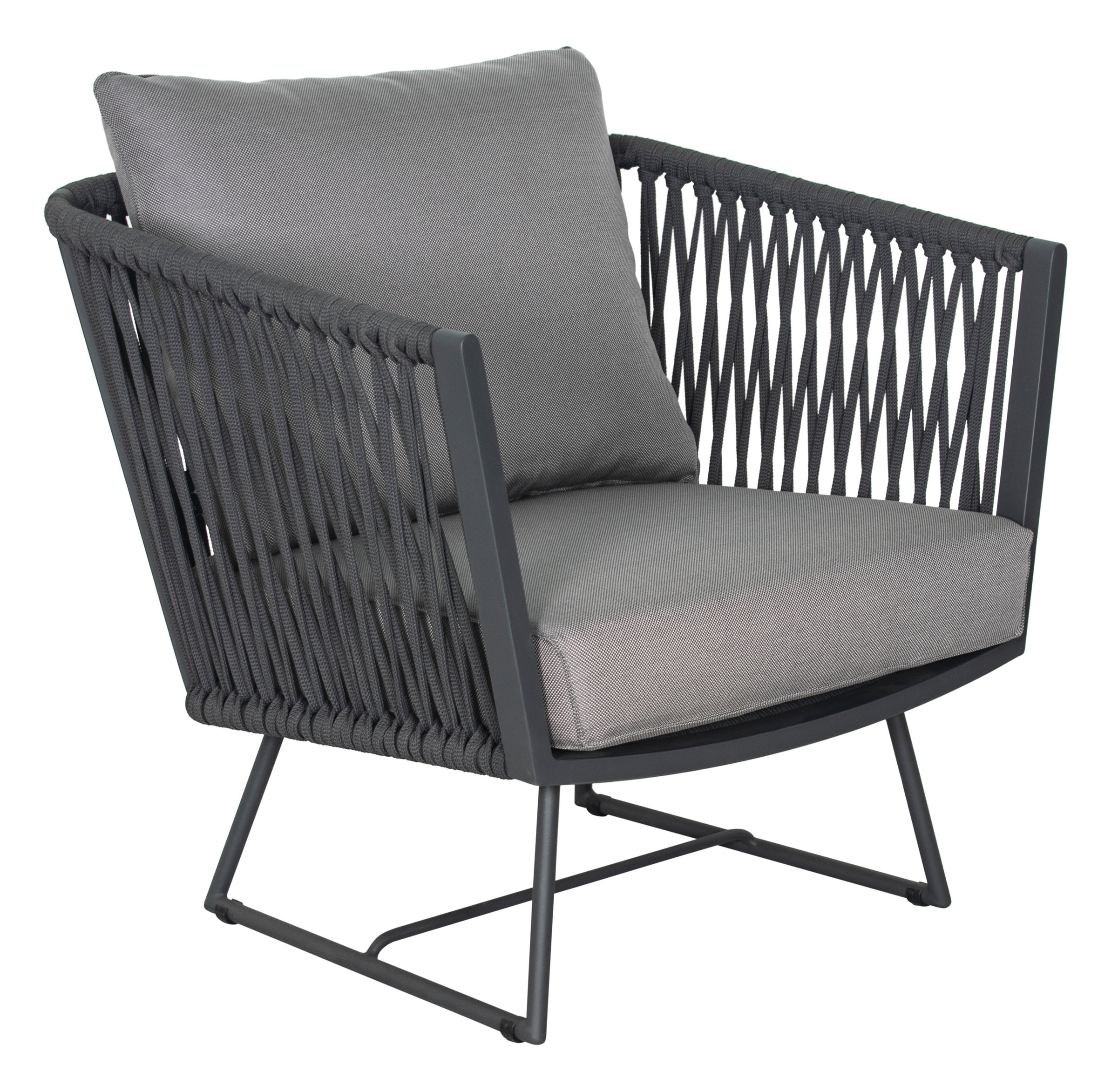 Orion Lounge Chair - Dark Pebble Outdoor Lounge Chair - Beach Style ...
