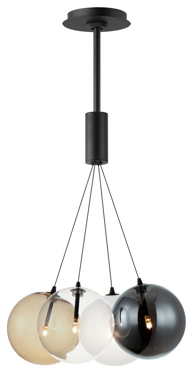 Burst LED Pendant, Black - Contemporary - Pendant Lighting - by LAMPS ...