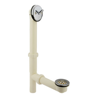 Made to Match 16" Trip Lever Waste and Overflow with Grid - Traditional ...