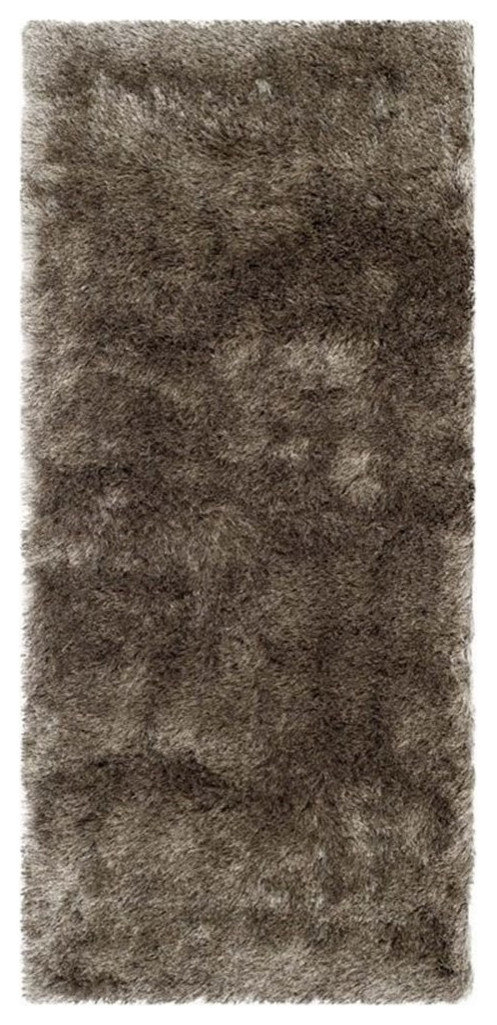 Safavieh Paris Shag Sable Shag Rug - Runner 2'3" x 12', Runner 2'3" x ...