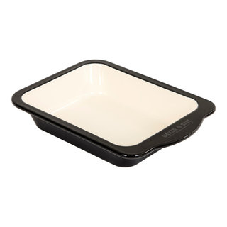 Baker & Salt Two-Tone Enamel 8.5 Inch Baking Dish - Contemporary ...
