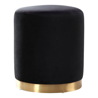 Opal Velvet Ottoman - Contemporary - Footstools And Ottomans - by TOV ...