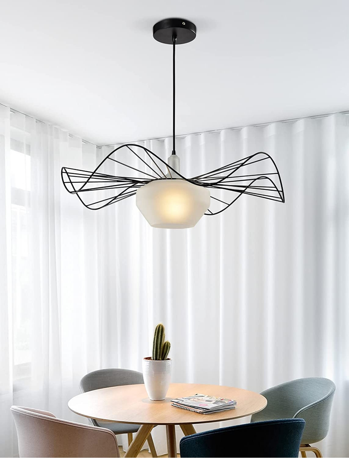 BAZZ Giulia Pendant Light 800 Lumens - 2700K (Bulb Included), Black ...