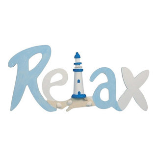 Wooden Relax Plaque - Beach Style - Novelty Signs - by Brass Binnacle ...