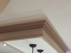 Drop ceiling box above island