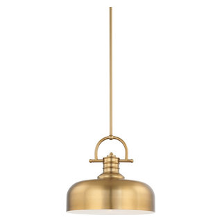 Restoration Brass Interior Pendant, Prairie Rock - Traditional ...