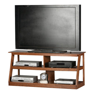 55" Open Entertainment Console - Transitional - Entertainment Centers ...