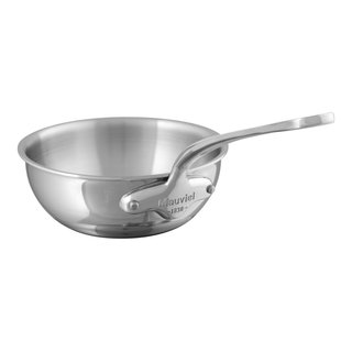 Mauviel M'Cook Stainless Steel 8 Inch Curved Splayed Saute Pan ...