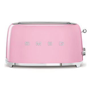 Smeg 50s Retro Line Pink 4-Slice Toaster - Transitional - Toasters - by ...