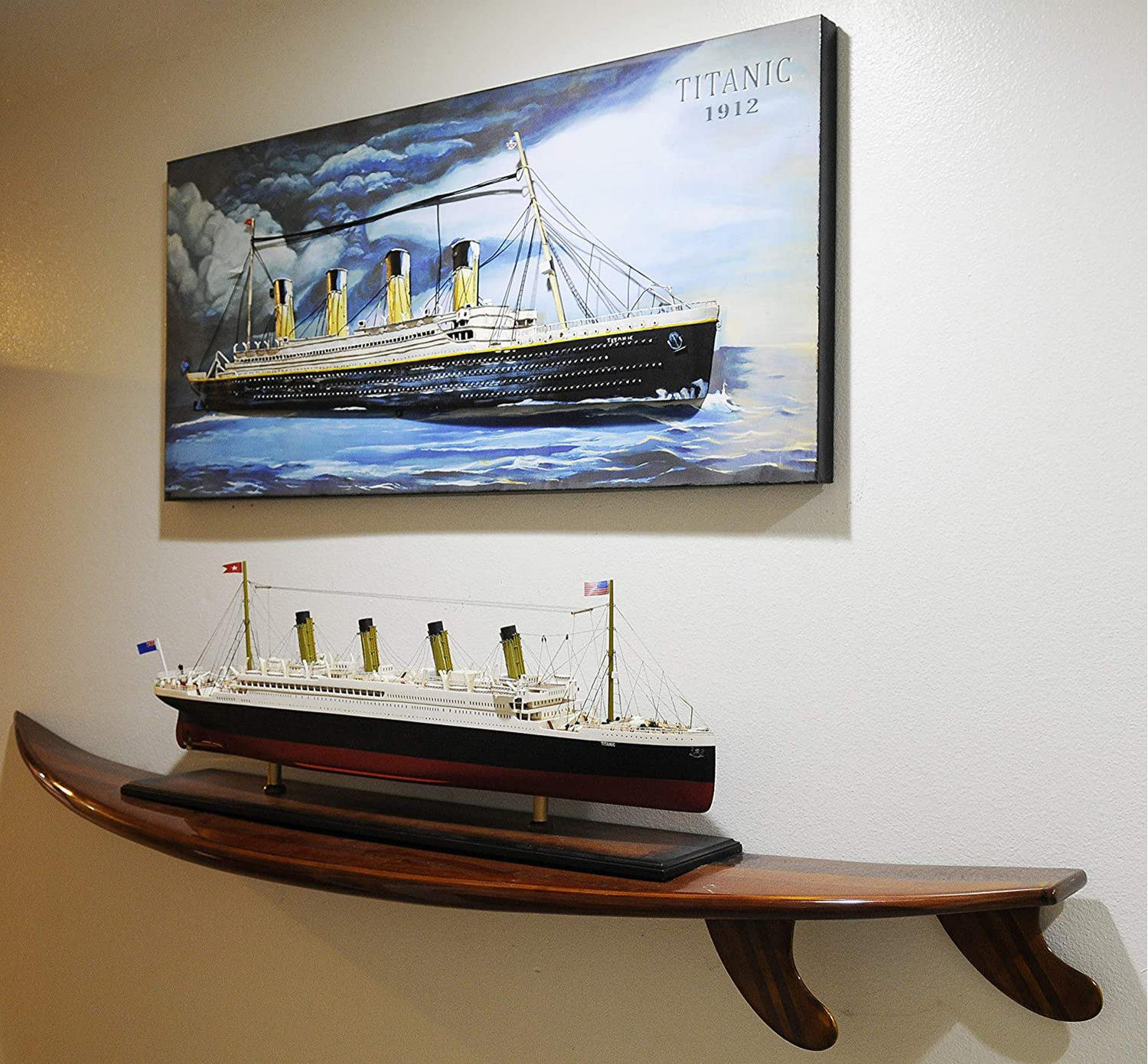Titanic 3D Painting Iron Vintage Model - Beach Style - Paintings - by ...