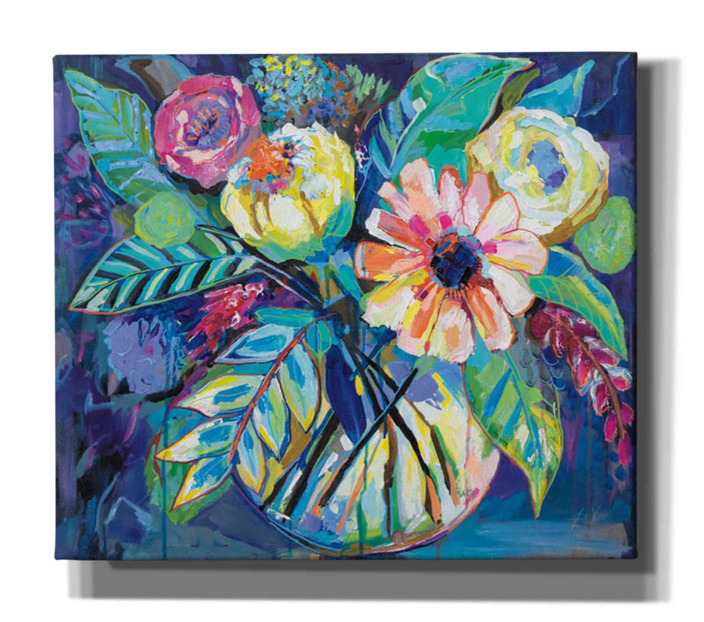 Epic Graffiti "Happiness" by Jeanette Vertentes, Giclee Canvas Wall Art ...