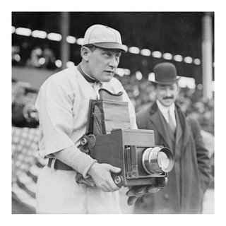 "Baseball Player Becomes a Cameraman" Paper Print by Vintage Sports, 20 ...
